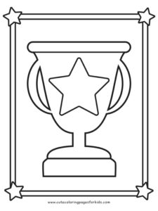 Trophy Coloring Pages - Cute Coloring Pages For Kids