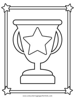 Trophy Coloring Pages - Cute Coloring Pages For Kids