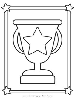 Trophy Coloring Pages - Cute Coloring Pages For Kids