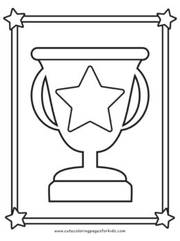 Trophy Coloring Pages - Cute Coloring Pages For Kids
