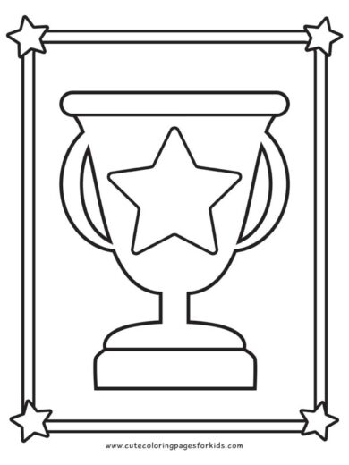 Trophy Coloring Pages - Cute Coloring Pages For Kids
