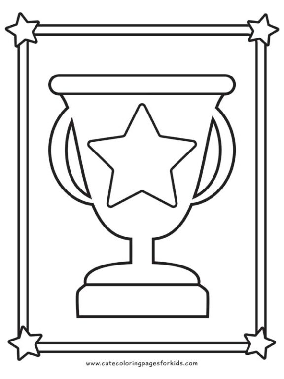 Trophy Coloring Pages - Cute Coloring Pages For Kids