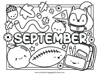 September Coloring Pages - Cute Coloring Pages For Kids