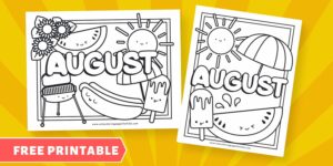 August Coloring Pages - Cute Coloring Pages For Kids