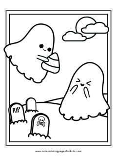 18 Cute Halloween Coloring Pages (Free Printable PDFs) - Cute Coloring ...