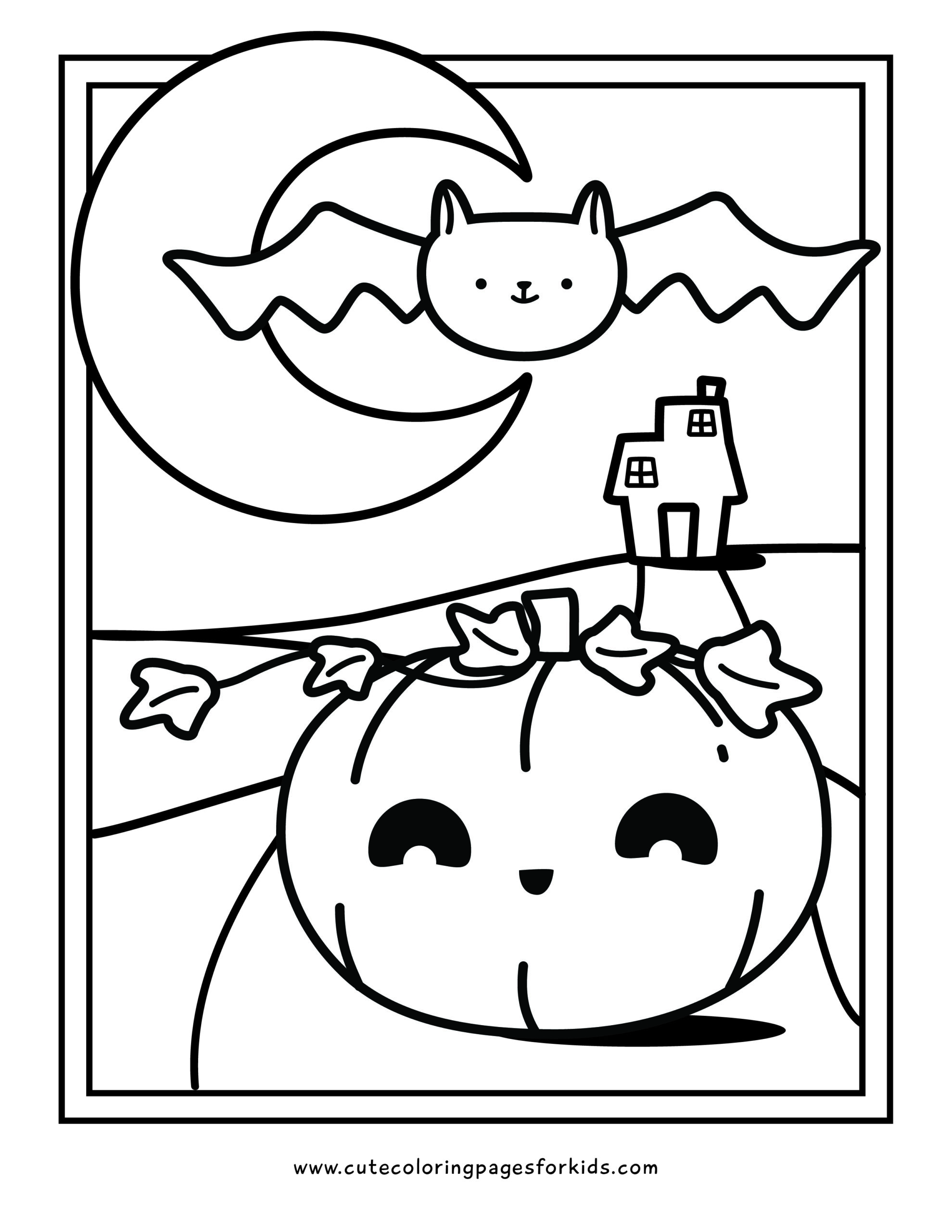 Cute Halloween Coloring Page Pladearguines Cute Halloween Coloring Page Pladearguines