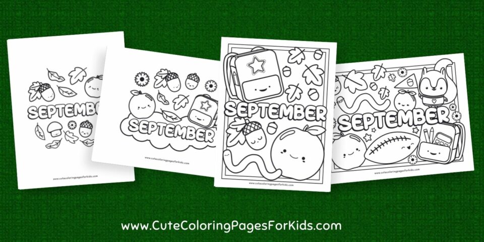September Coloring Pages - Cute Coloring Pages For Kids