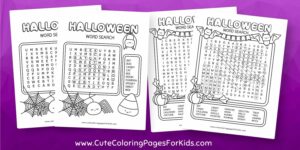 Halloween Word Search Printables - Cute Coloring Pages For Kids