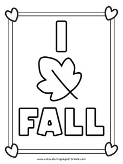 16 Fall Coloring Pages (Free Printable PDF Downloads) - Cute Coloring ...