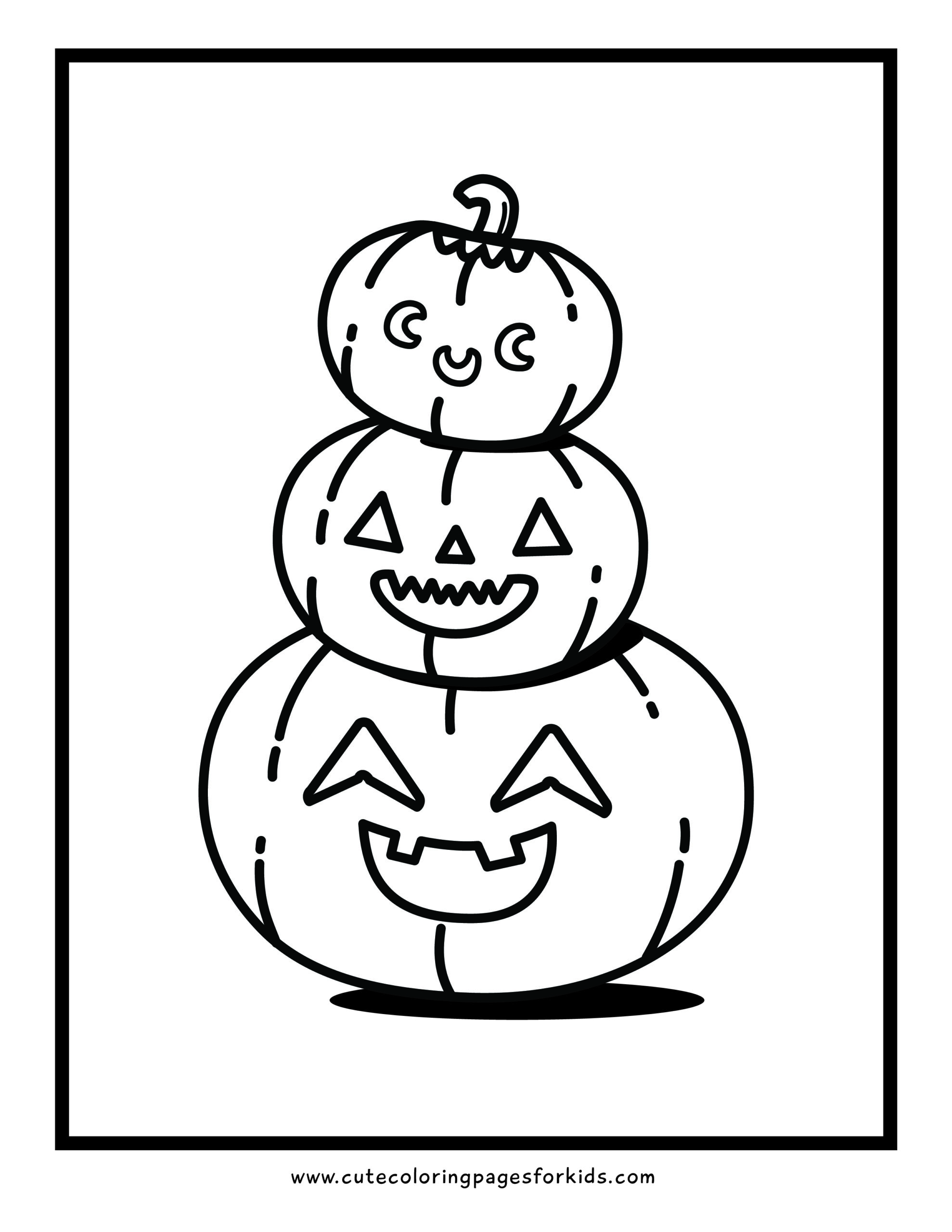 18 Cute Halloween Coloring Pages (Free Printable PDFs) - Cute Coloring ...