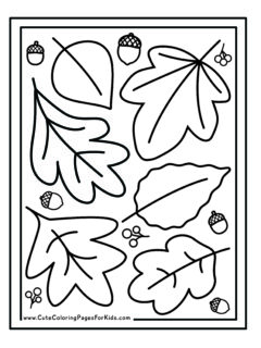 16 Fall Coloring Pages (Free Printable PDF Downloads) - Cute Coloring ...