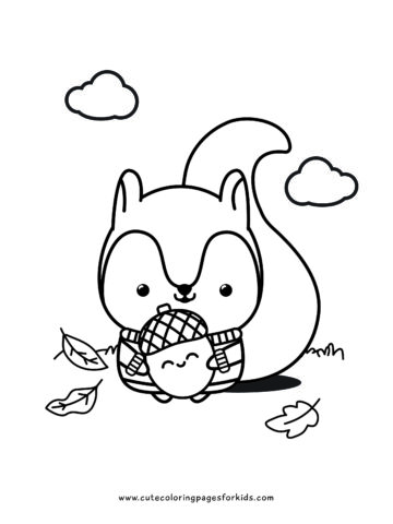 16 Fall Coloring Pages (Free Printable PDF Downloads) - Cute Coloring ...