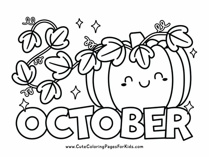 October Coloring Pages - Cute Coloring Pages For Kids