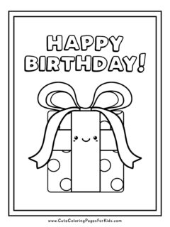 Free Printable Birthday Coloring Pages - Cute Coloring Pages For Kids