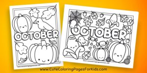 October Coloring Pages - Cute Coloring Pages For Kids