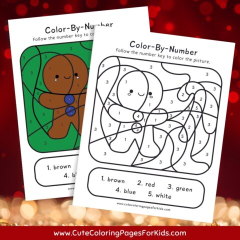 Christmas Color By Number: 2 Free Printable PDFs - Cute Coloring Pages ...