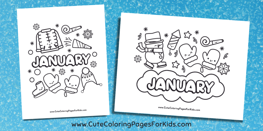 January Coloring Pages - Cute Coloring Pages For Kids