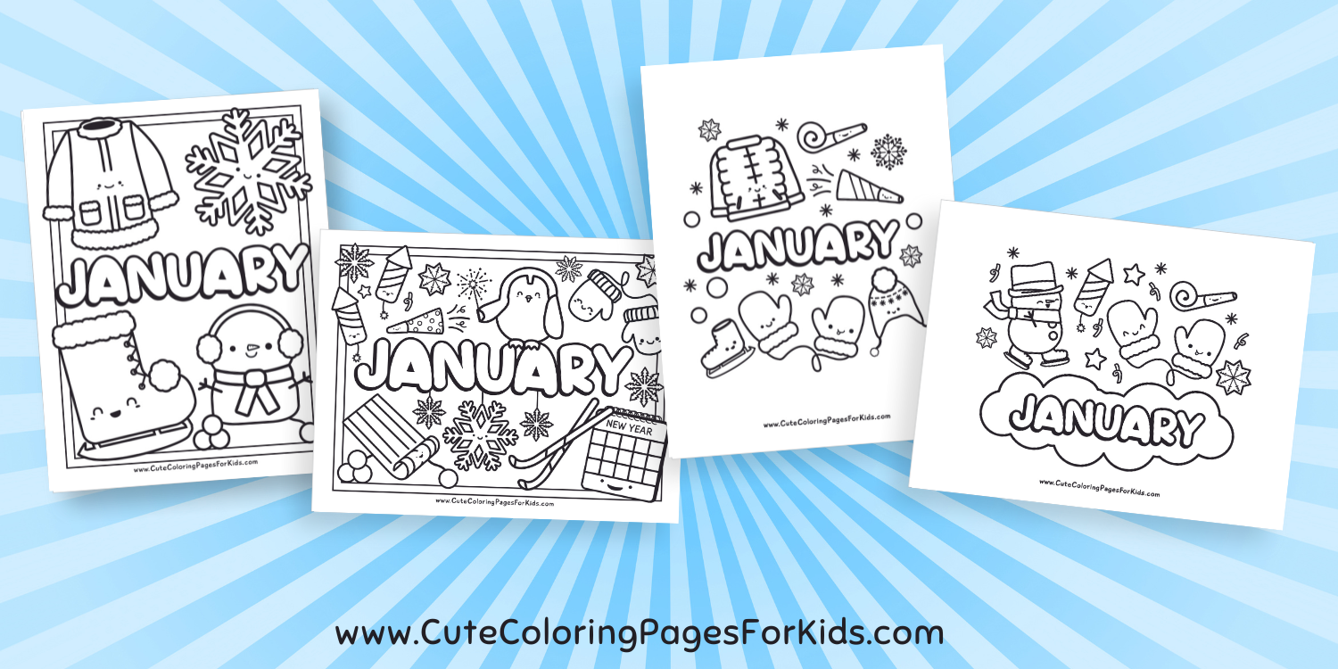 January Coloring Pages - Cute Coloring Pages For Kids