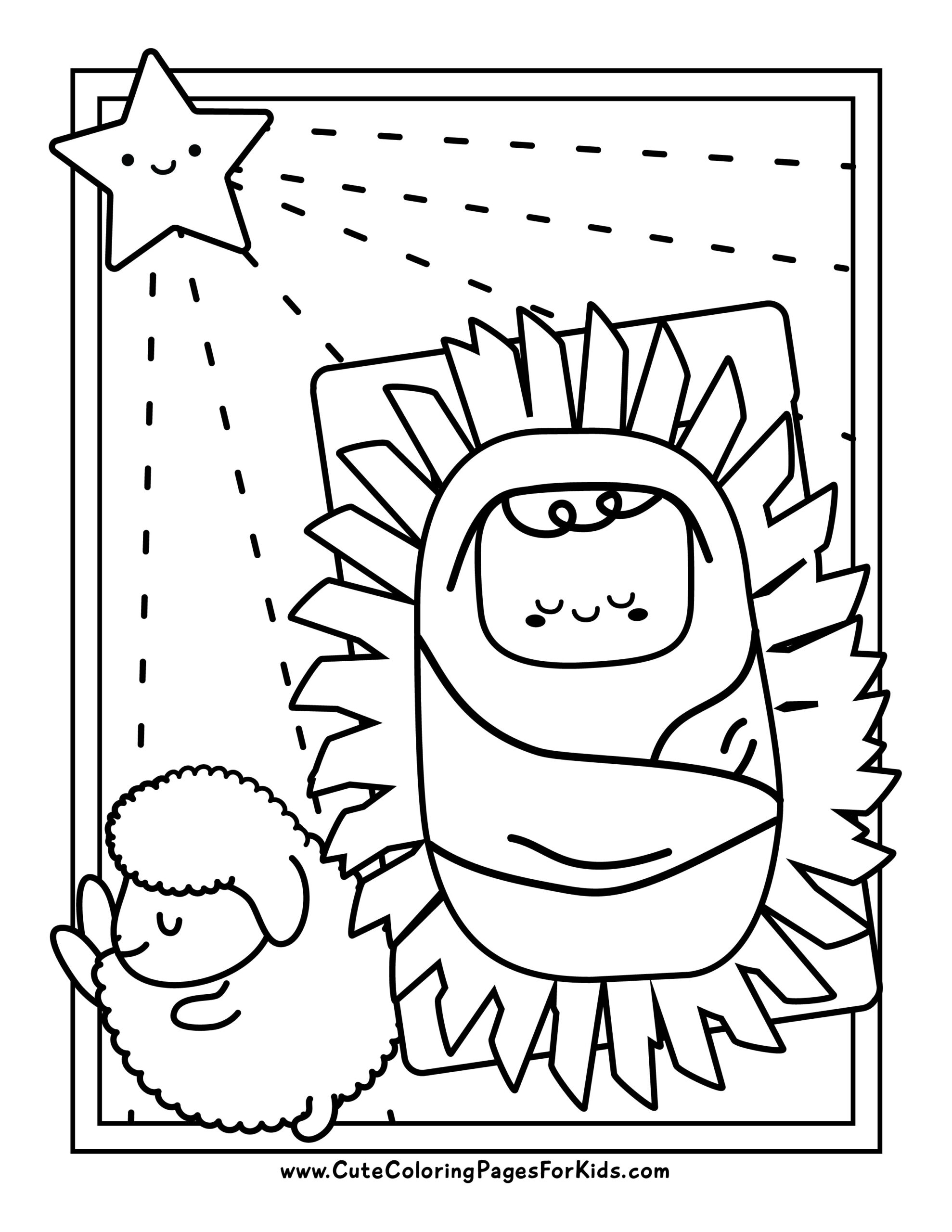 Religious Christmas Coloring Pages - Cute Coloring Pages For Kids