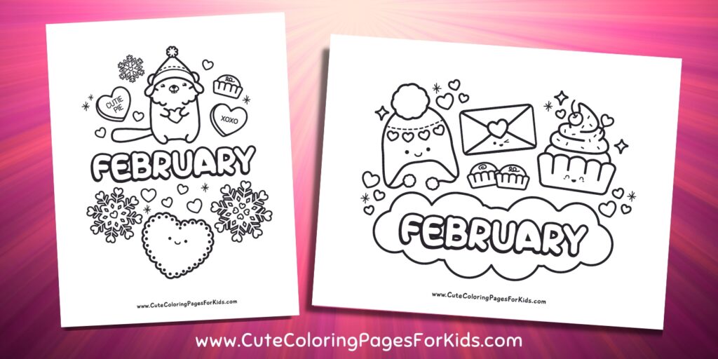 February Coloring Pages - Cute Coloring Pages For Kids