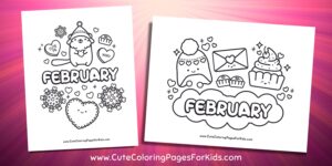 February Coloring Pages - Cute Coloring Pages For Kids