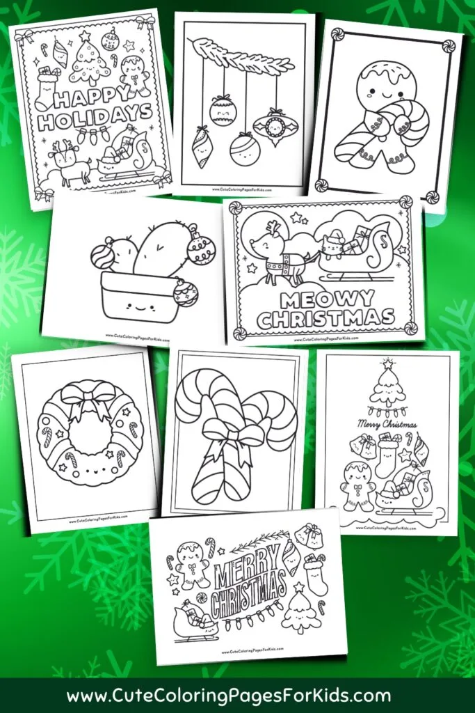 Christmas Coloring Pages: 10 Cute, Free Printable Downloads - Cute ...