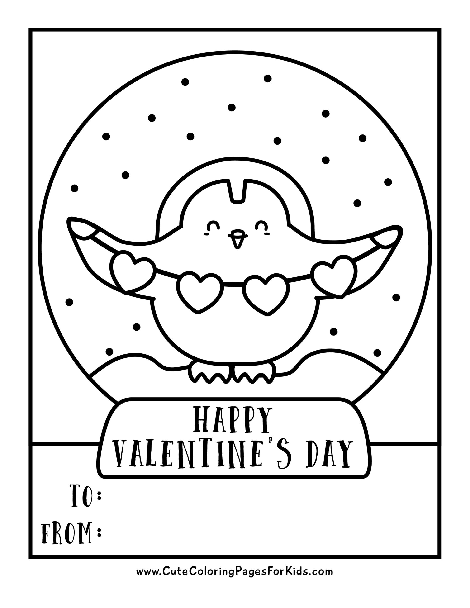 Valentine's Day Coloring Pages: Free Printable PDFs - Cute Coloring ...