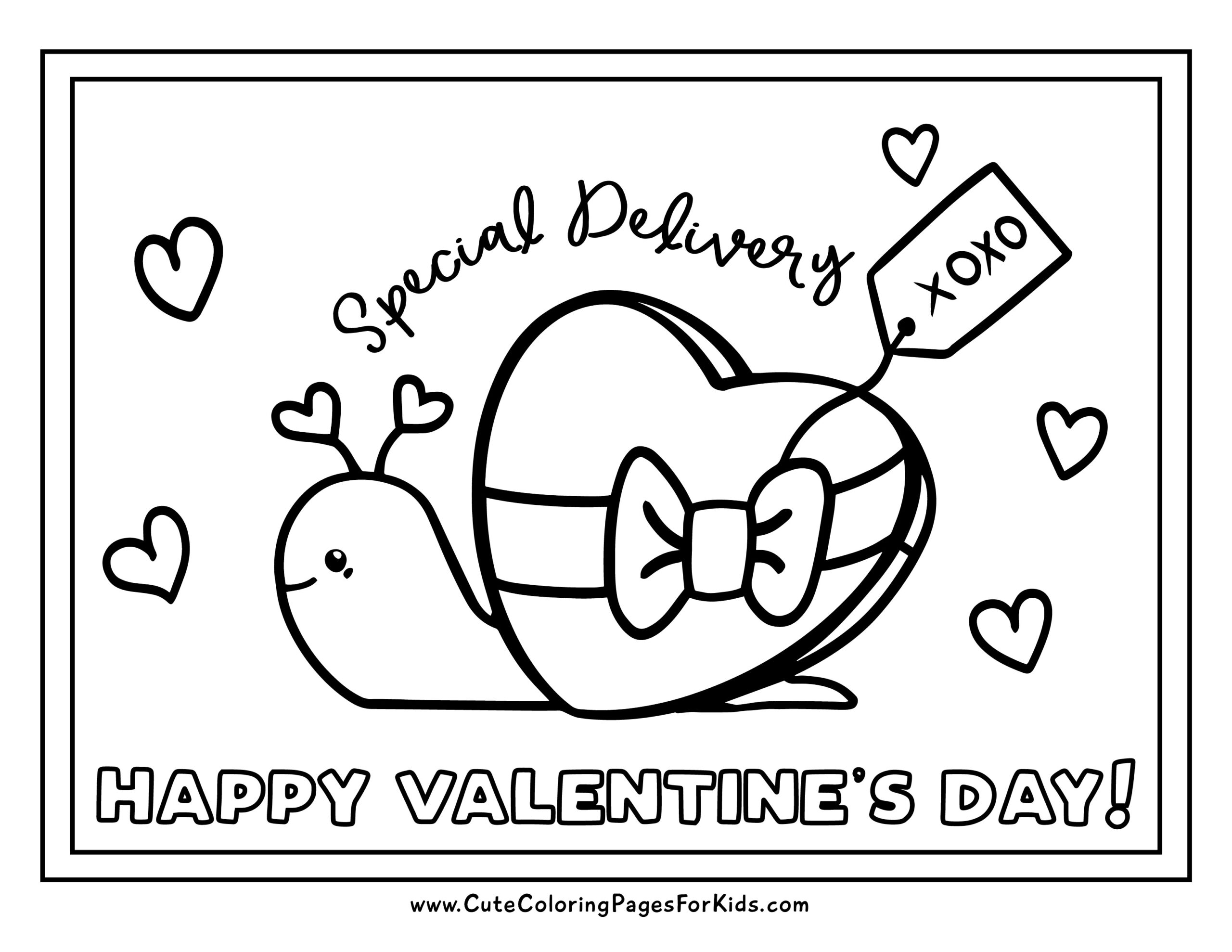 Valentine's Day Coloring Pages: Free Printable PDFs - Cute Coloring ...