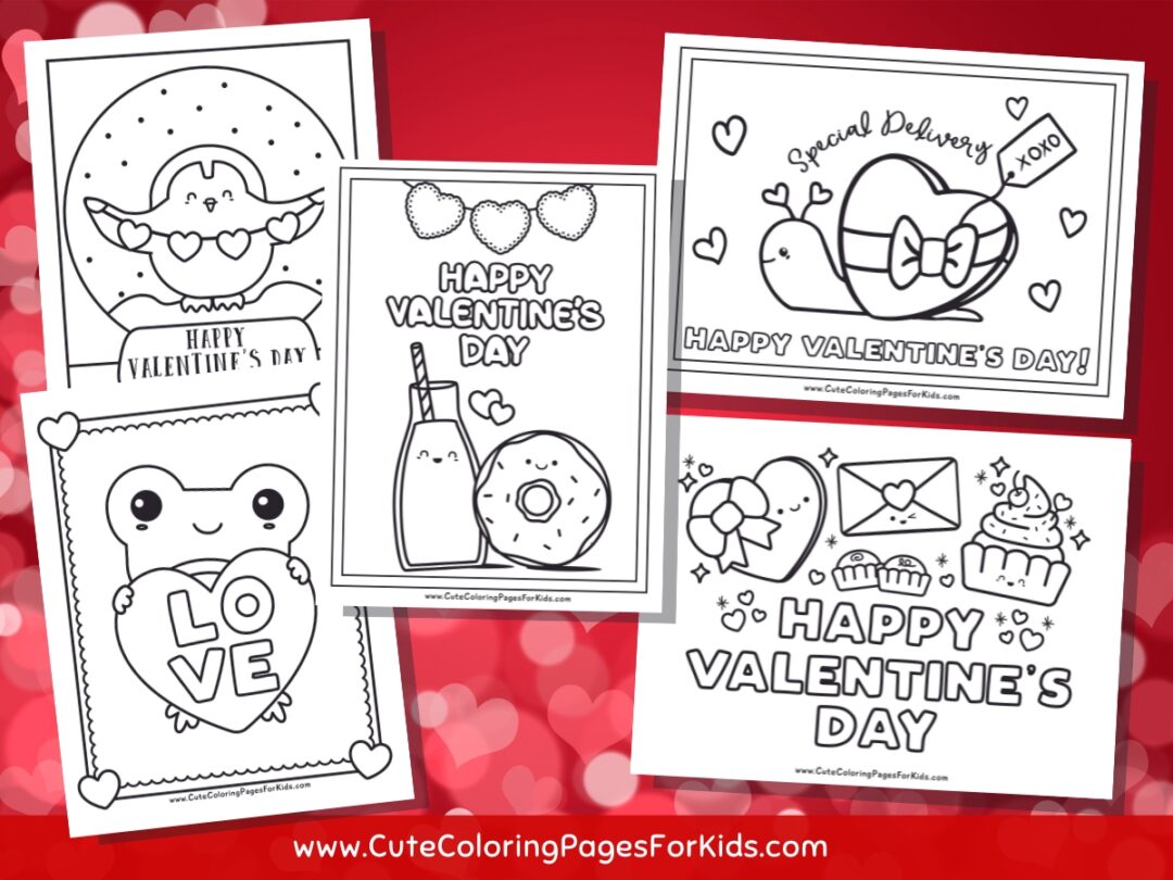 Valentine's Day Coloring Pages: Free Printable PDFs - Cute Coloring ...