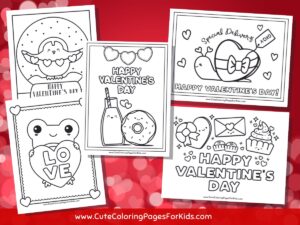 Valentine's Day Coloring Pages: Free Printable PDFs - Cute Coloring ...