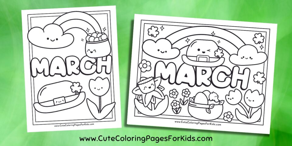March Coloring Pages - Cute Coloring Pages For Kids