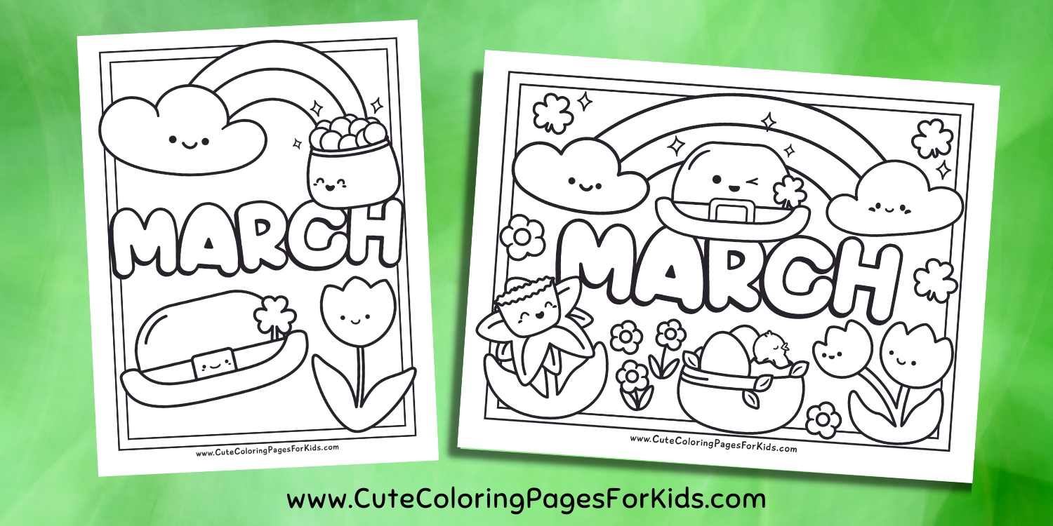March Coloring Pages - Cute Coloring Pages For Kids