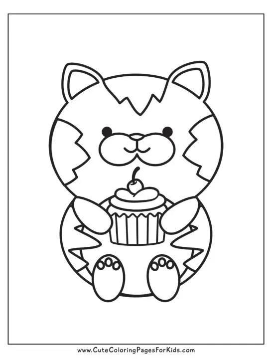 Kitty Cat Coloring Pages: 6 Free Printable PDFs - Cute Coloring Pages ...