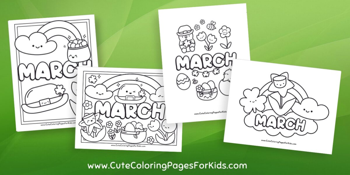 March Coloring Pages - Cute Coloring Pages For Kids