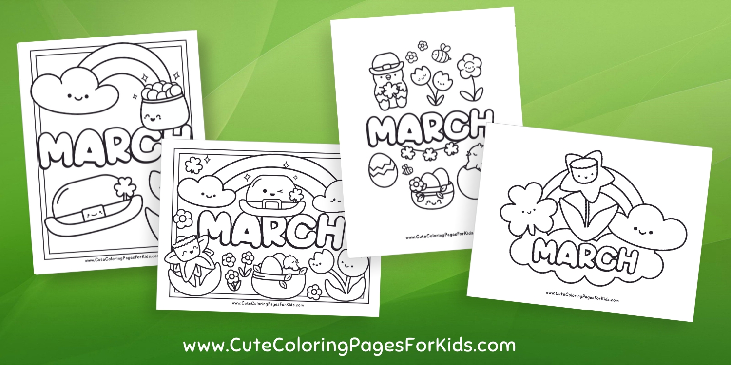March Coloring Pages - Cute Coloring Pages For Kids