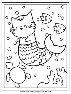 Kitty Cat Coloring Pages: 10 Free Printable PDFs - Cute Coloring Pages ...