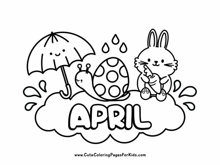 April Coloring Pages - Cute Coloring Pages For Kids