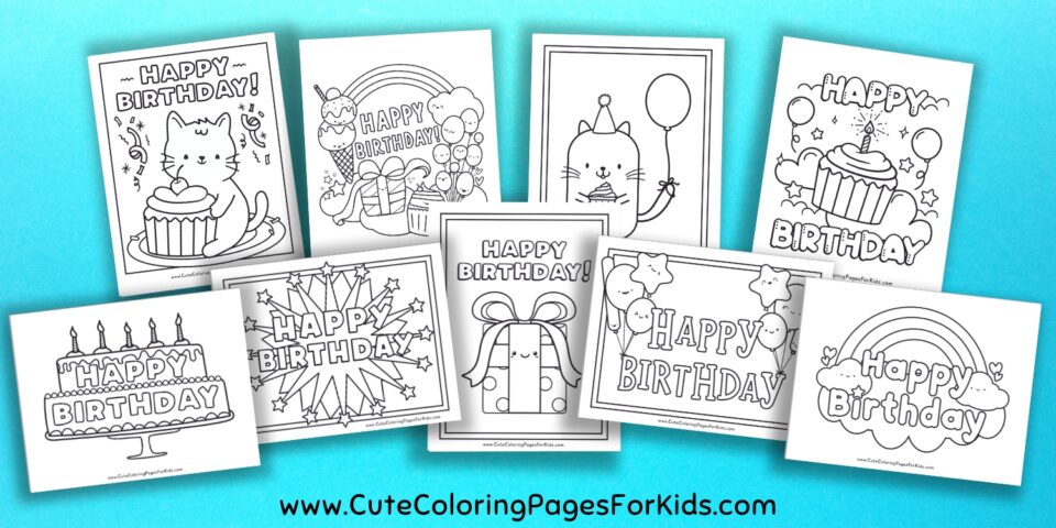 Free Printable Birthday Coloring Pages - Cute Coloring Pages For Kids