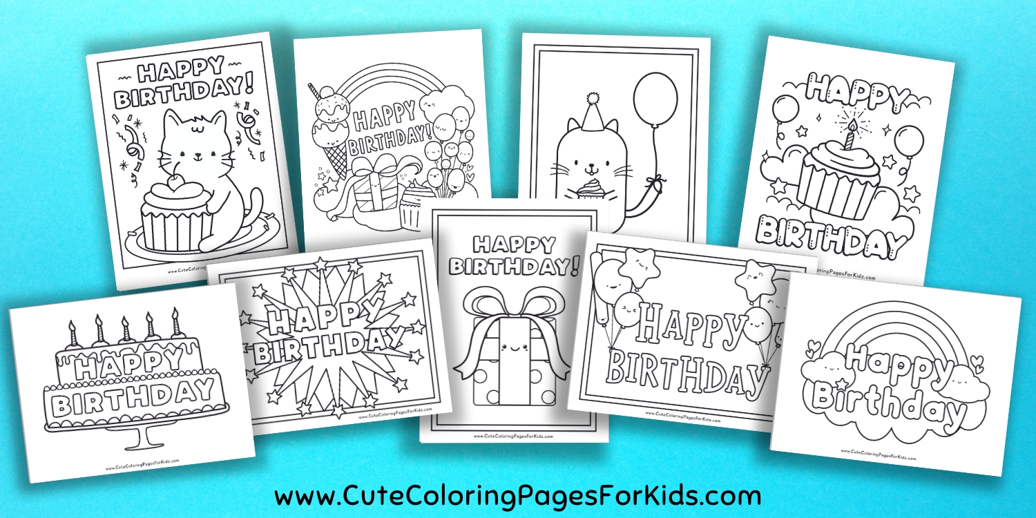 Free Printable Birthday Coloring Pages - Cute Coloring Pages For Kids
