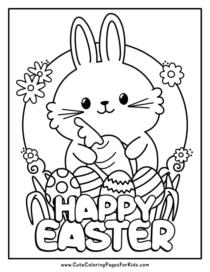 Free Printable Coloring Pages for Kids – Cute & Easy Designs - Cute ...