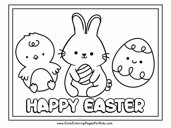 Easter Coloring Pages 4 Free Printable PDFs Cute Coloring Pages For Kids Easter Coloring Pages 4 Free Printable PDFs Cute Coloring Pages For Kids
