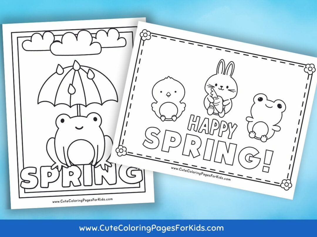 Spring Coloring Pages: 14 Free Printable PDFs - Cute Coloring Pages For ...
