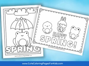 Spring Coloring Pages: 14 Free Printable PDFs - Cute Coloring Pages For ...