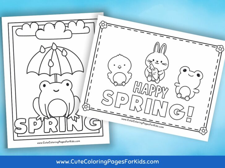Spring Coloring Pages: 14 Free Printable PDFs - Cute Coloring Pages For ...