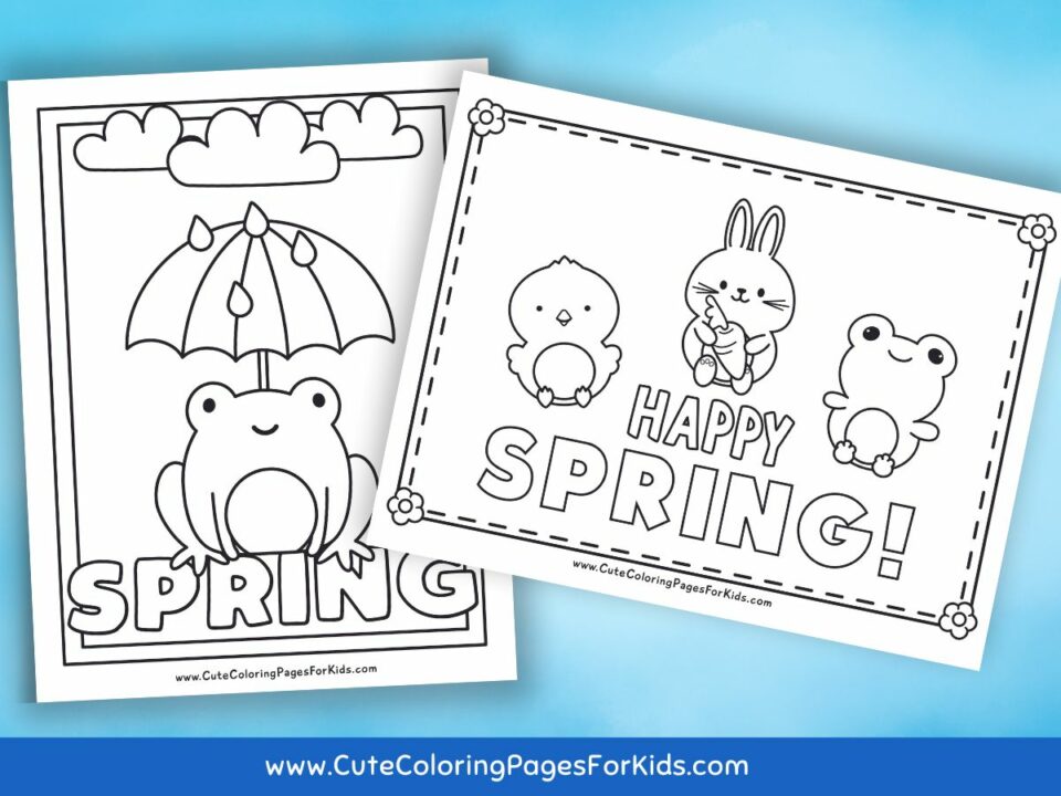 Spring Coloring Pages: 14 Free Printable PDFs - Cute Coloring Pages For ...