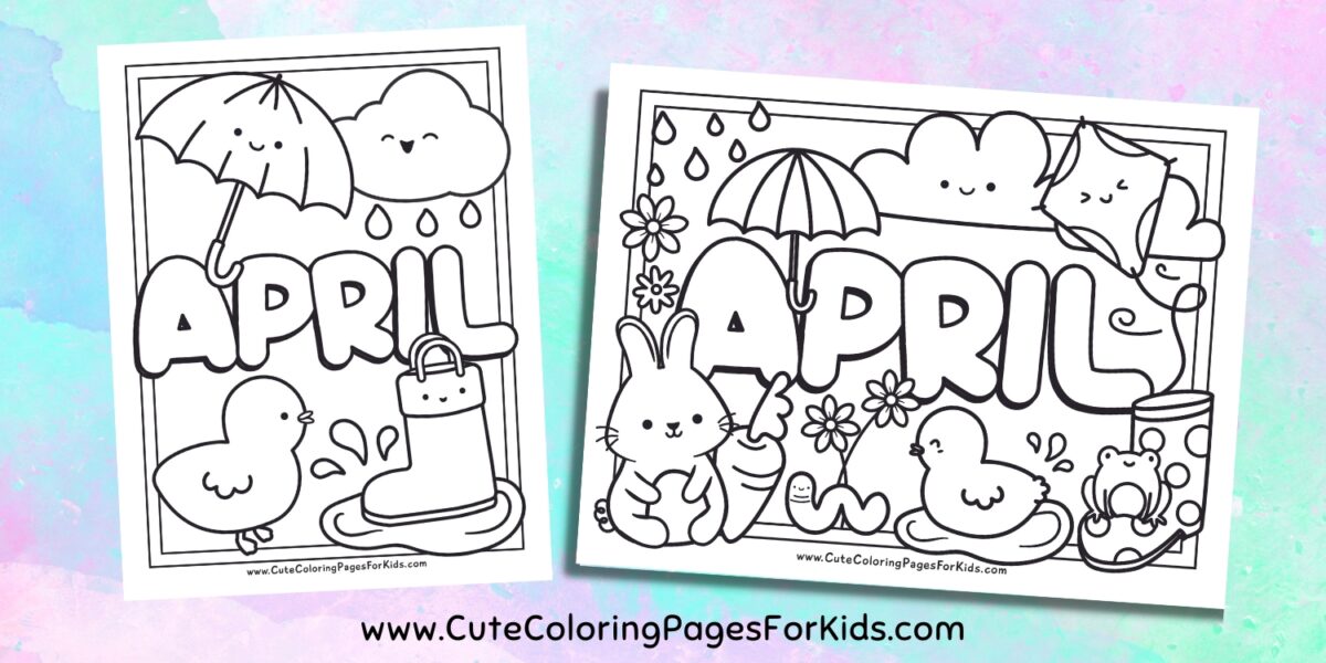 April Coloring Pages - Cute Coloring Pages For Kids