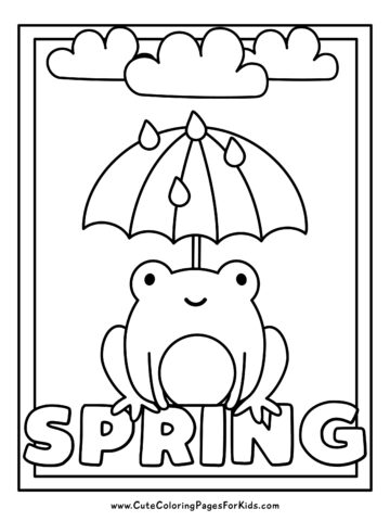 Spring Coloring Pages: 14 Free Printable PDFs - Cute Coloring Pages For ...