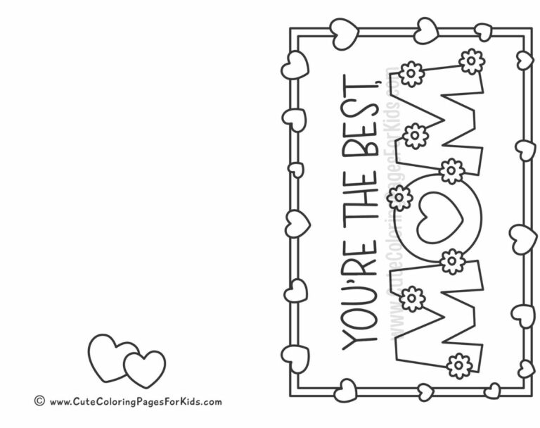 Mother's Day Coloring Pages (19 Free Printables) - Cute Coloring Pages ...