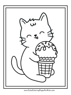 Ice Cream Coloring Pages (8 Free Printables to Download) - Cute ...
