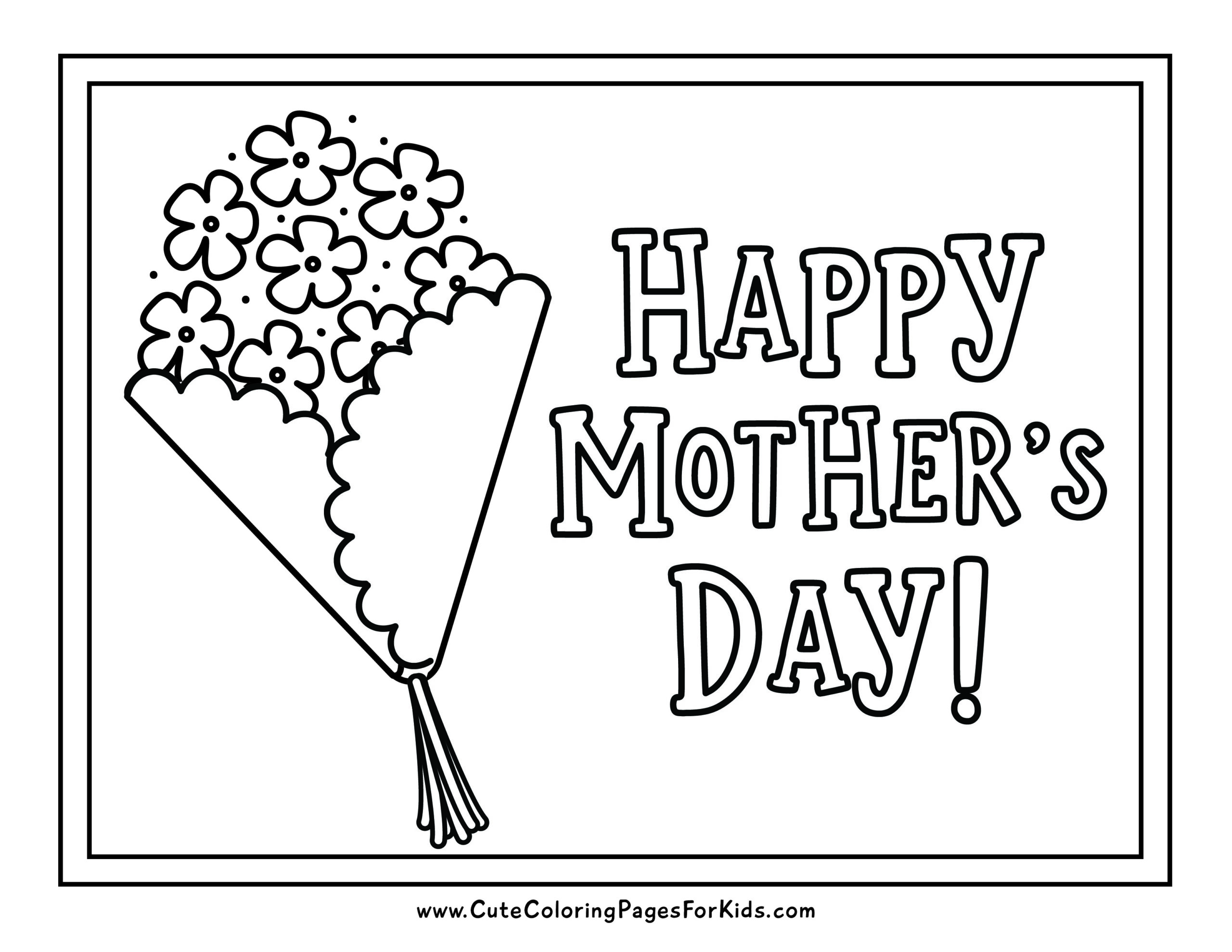 Mother's Day Coloring Pages (19 Free Printables) - Cute Coloring Pages ...